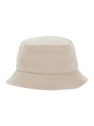 Jacquemus Le Bob Cachemiro Wool Bucket Hat - Cream