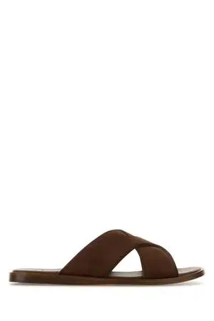 Church's Suede Slippers - Brown