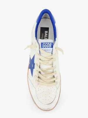 GOLDEN GOOSE Ballstar Leather Sneakers With Iconic Side Logo