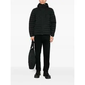 Stone Island Padded Hooded Jacket - Black
