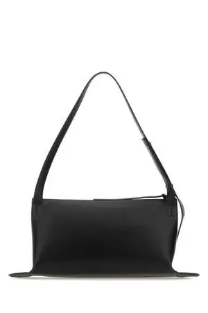 JIL SANDER Two-tone Canvas And Leather Medium Shoulder Bag - Multicolor