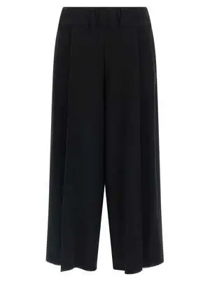 Issey Miyake Black Wash Bottoms For Women
