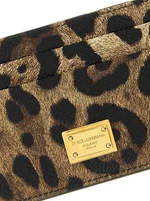Dolce & Gabbana Animal Print Card Holder - Multicolor