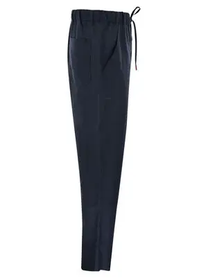 Kiton Tailored Linen Drawstring Trousers