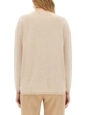 Max Mara Arrow Jersey V-neck Sweater