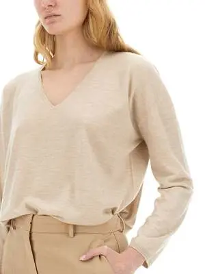 Max Mara Arrow Jersey V-neck Sweater