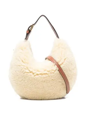 Celine Shearling Lulu Teen Shoulder Bag - Multicolor