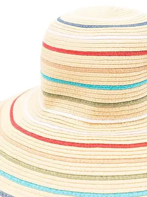 Paul Smith Striped Straw Sun Hat - Multicolor
