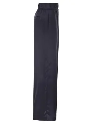 Brunello Cucinelli Stretch Silk Satin Track Trousers