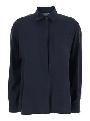 Max Mara Contrast Stitching Tops