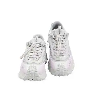 Moncler Grey Mesh Trainers - Gray
