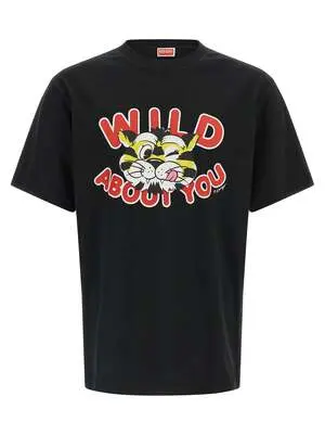 Kenzo Wild Tiger' T-shirt - Black