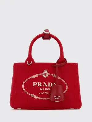 Prada Prada Mini Bag With Logo And Top Handle Red