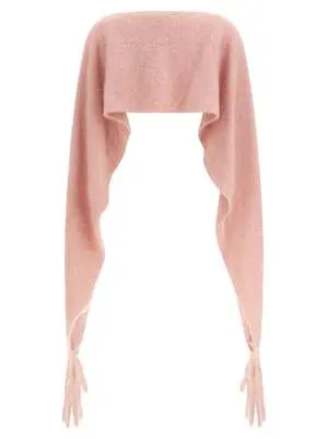 Moschino Glove Cape In Mohair Blend