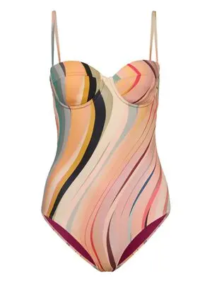Paul Smith Swirl Print One Piece Swimsuit - Multicolor