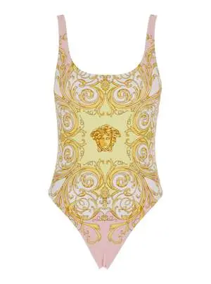 Versace One-piece Swimsuit With All-over Medusa Print - Multicolor