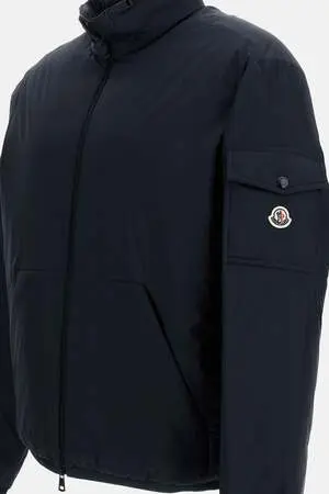 Moncler Padded Nylon Zip-up Jacket With Packaway Hood - Multicolor