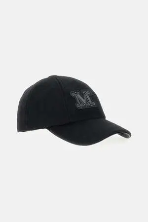 Max Mara Black Baseball Cap With 'm' Logo