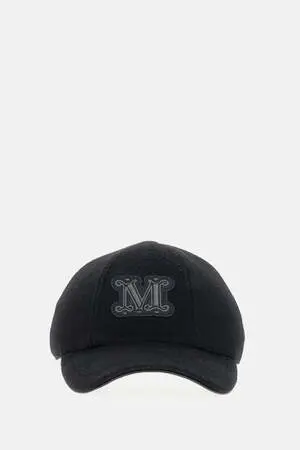 Max Mara Black Baseball Cap With 'm' Logo
