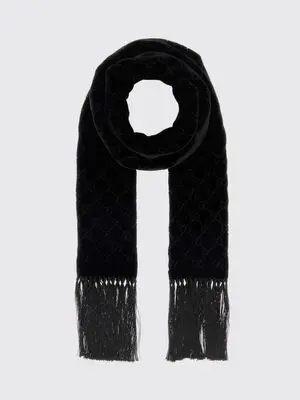 Gucci Gg Velvet Scarf - Black