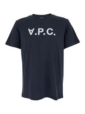 A.p.c. Cotton T-shirt With Logo - Multicolor
