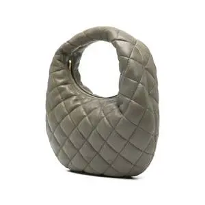 Saint Laurent Quilted Calf Leather Tote Bag - Green