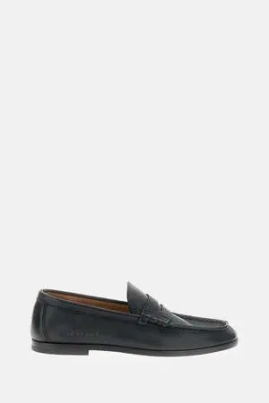 COMMON PROJECTS Black Leather Loafers - Multicolor