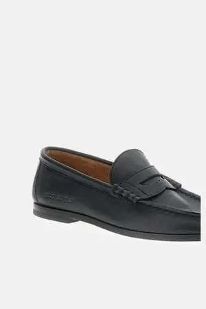 COMMON PROJECTS Black Leather Loafers - Multicolor