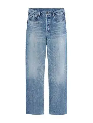 Celine Boyfriend Jeans In Cotton Denim - Multicolor