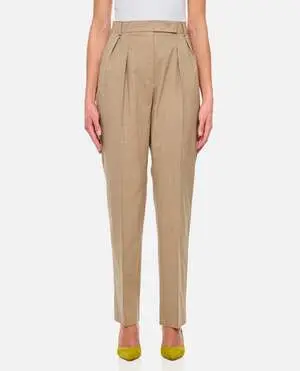 Max Mara High Waist Tailored Trousers With Sartorial Pinces - Multicolor