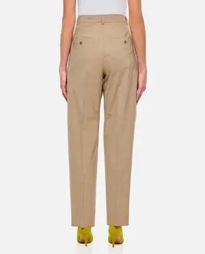 Max Mara High Waist Tailored Trousers With Sartorial Pinces - Multicolor
