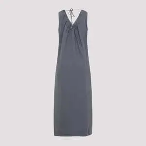 Peserico V-neckline Sleeveless Maxi Dress