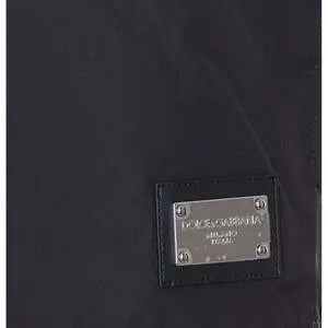 Dolce & Gabbana Plaque Logo Swimwear - Black