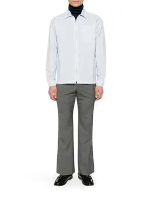 Prada Technical Fabric Shirt With Striped Pattern - Multicolor