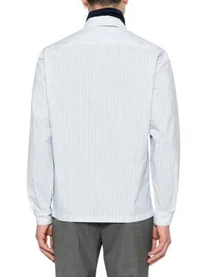 Prada Technical Fabric Shirt With Striped Pattern - Multicolor