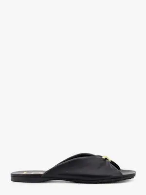 Loewe Pebble Soft Leather Sandals - Black