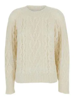 Isabel Marant Étoile Wool Braided Crew Neck Sweater - Multicolor