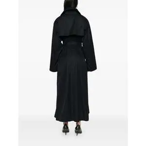 Alaïa Cotton Trench Coat With Cutout Detail