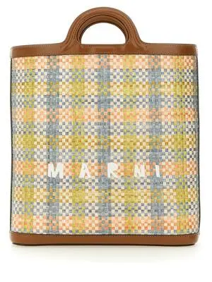 Marni Tropicalia Woven Tote Bag