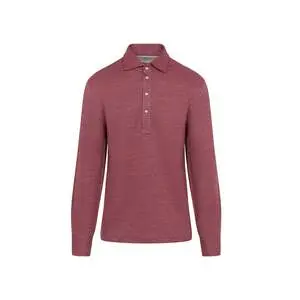 Brunello Cucinelli Long Sleeves Polo - Red