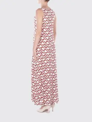 Max Mara Sleeveless Printed Maxi Dress