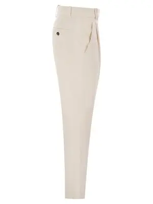 Brunello Cucinelli Stretch Viscose-wool Twill Equestrian Trousers With Jewellery Embellishment - Cream