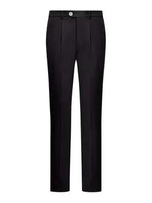Brunello Cucinelli Cotton Blend Chino Pants - Black