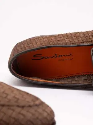 Santoni Scacco Loafers - Multicolor