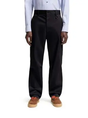 Moncler Cotton Blend Gabardine Cargo Pants