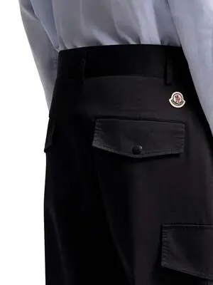 Moncler Cotton Blend Gabardine Cargo Pants