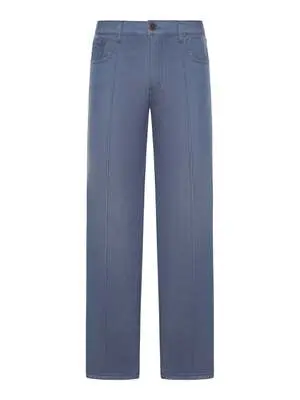 Prada Washed Denim Five-pocket Jeans - Blue