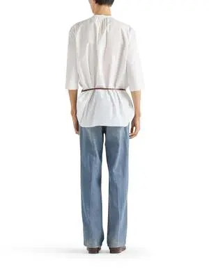 Prada Washed Denim Five-pocket Jeans - Multicolor