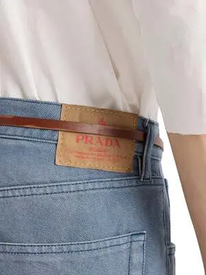 Prada Washed Denim Five-pocket Jeans - Multicolor