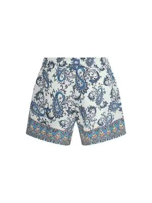 Etro Roma Swim Trunks With Paisley Print - Multicolor